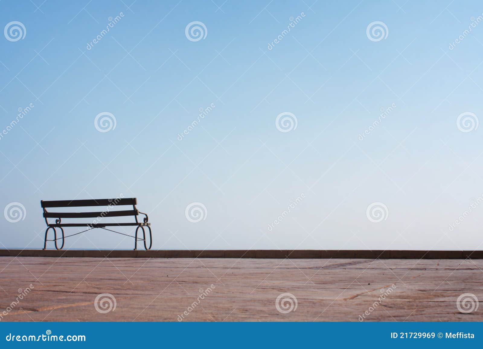 Lonely bench stock image. Image of single, silhouette - 21729969