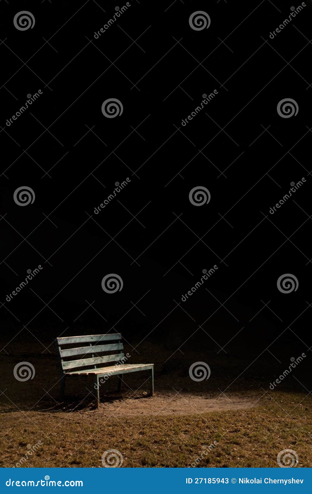 Lonely bench stock image. Image of surrounded, alone - 27185943