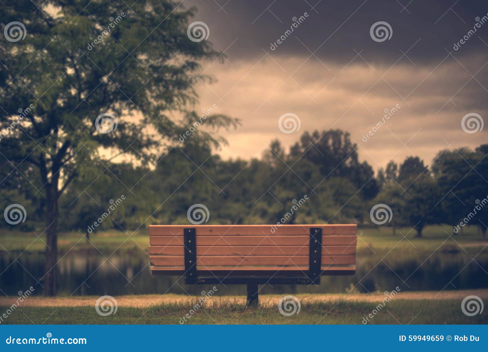 Lonely Bench stock image. Image of peaceful, storm, calm - 59949659