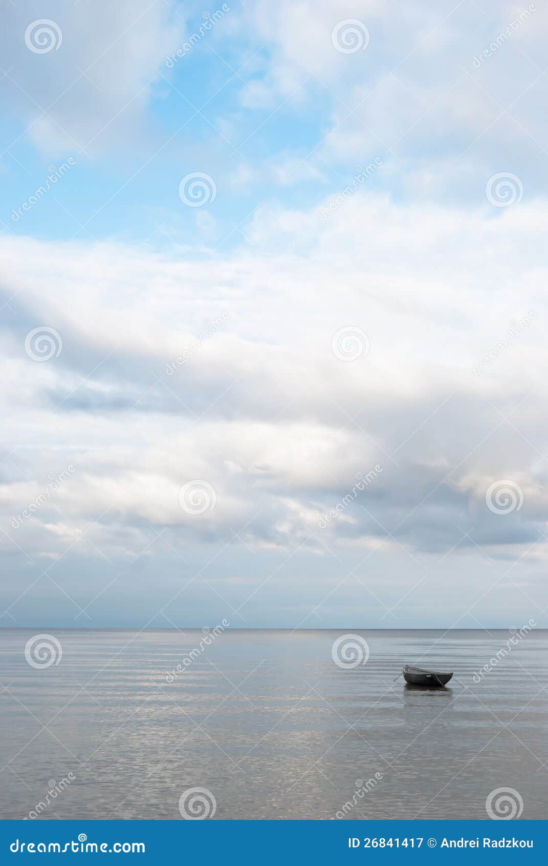Lonely boat stock image. Image of travel, tranquility - 26841417