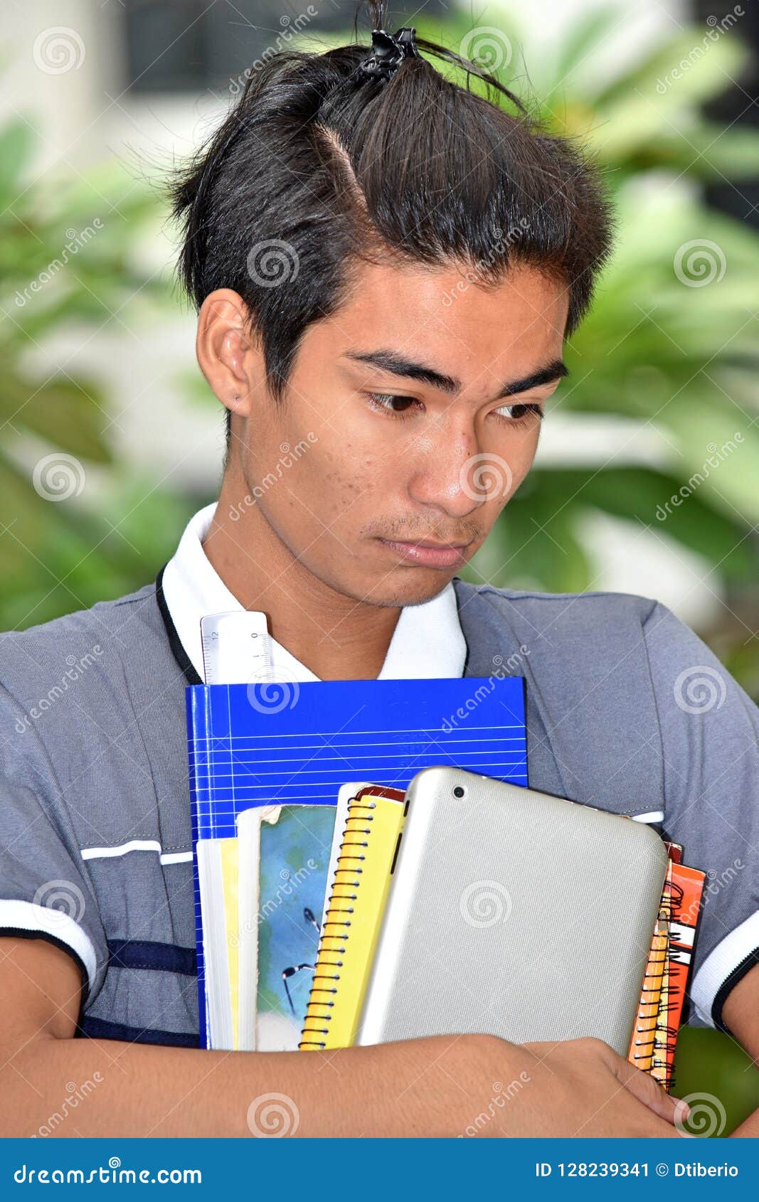Lonely Boy Student stock image. Image of pupil, solo - 128239341