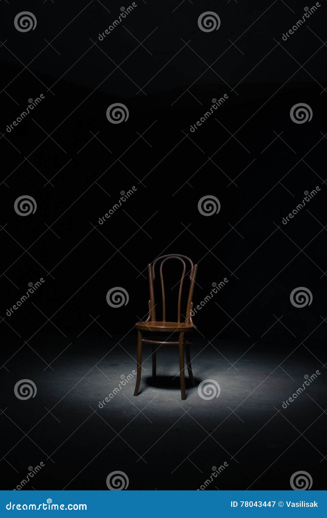 Lonely Chair at the Empty Room Stock Image - Image of house ...