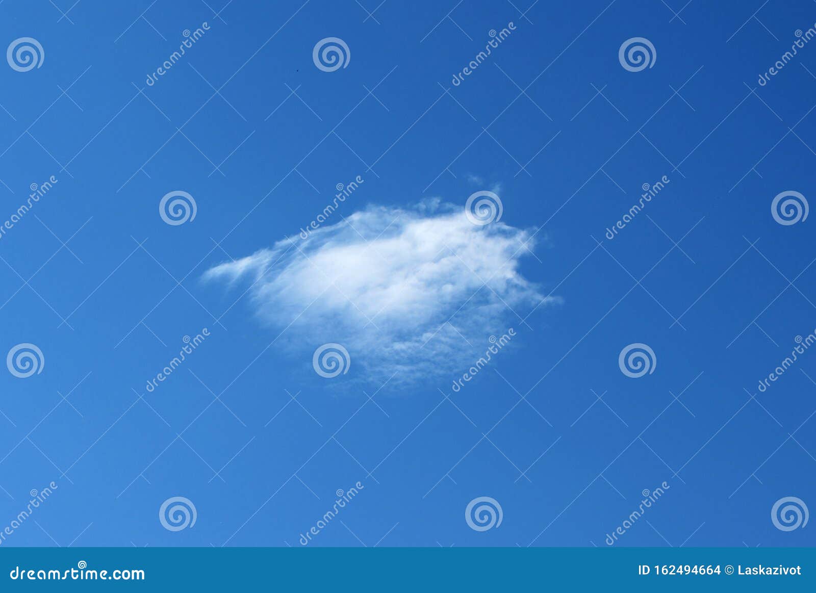 Lonely cloud in the sky stock photo. Image of cloudscape - 162494664