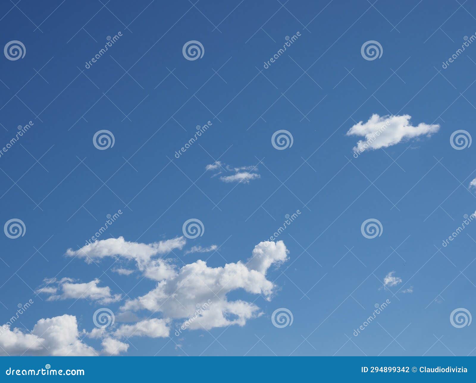 Lonely Cloud Over Sky Background Stock Photo - Image of cloud, weather ...