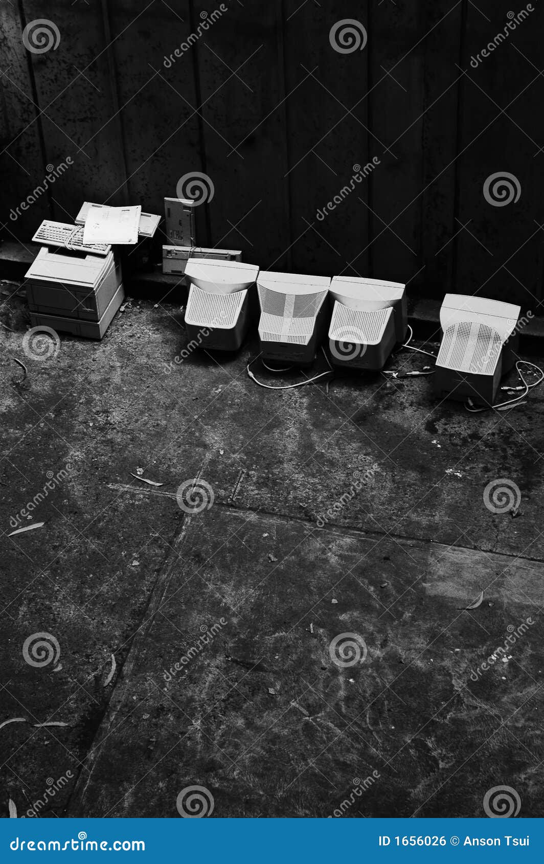 Lonely computers stock photo. Image of lonely, keyboard - 1656026