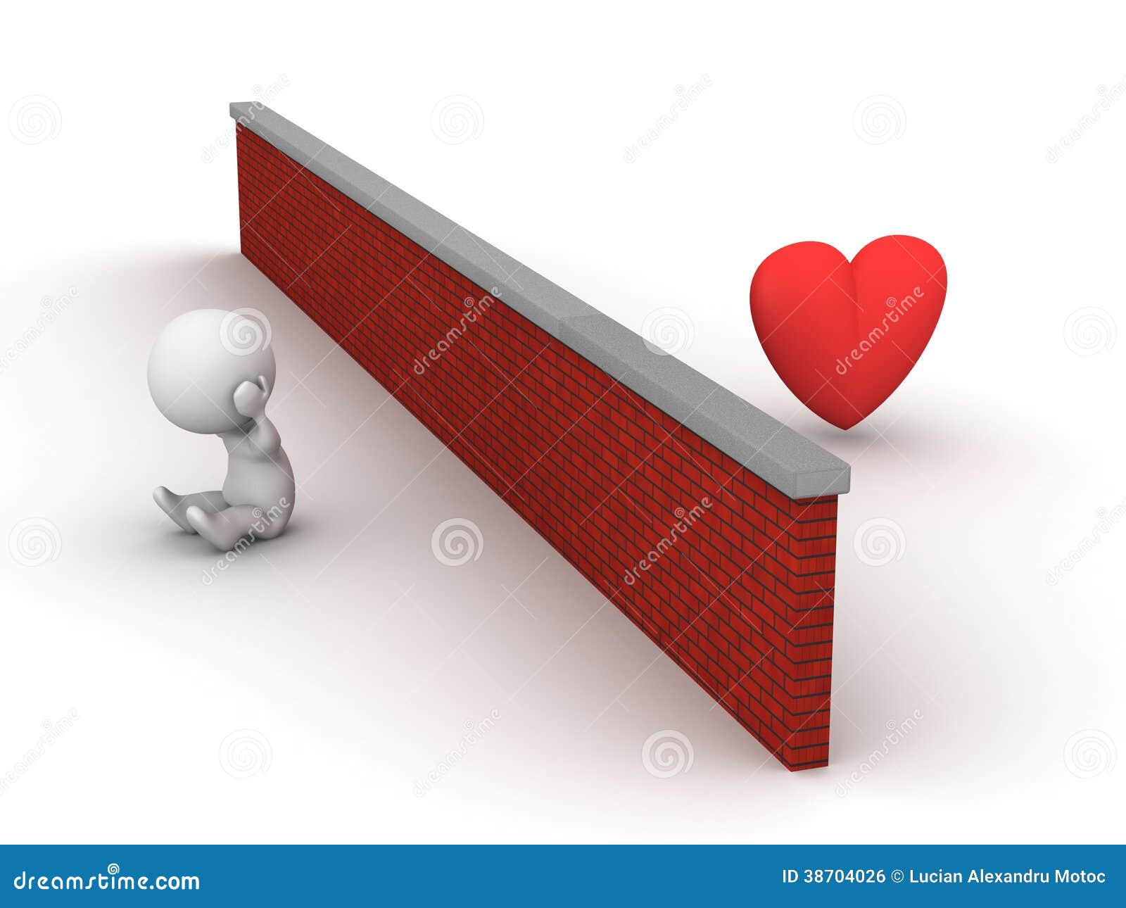 People Separated By Brick Wall Vector Illustration | CartoonDealer.com ...