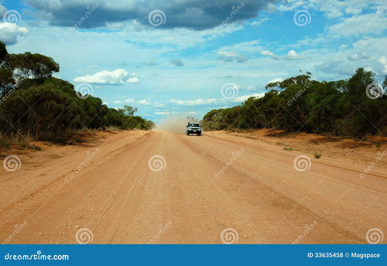 Lonely Desert Outback Road, Australia Stock Photo - Image of outback ...