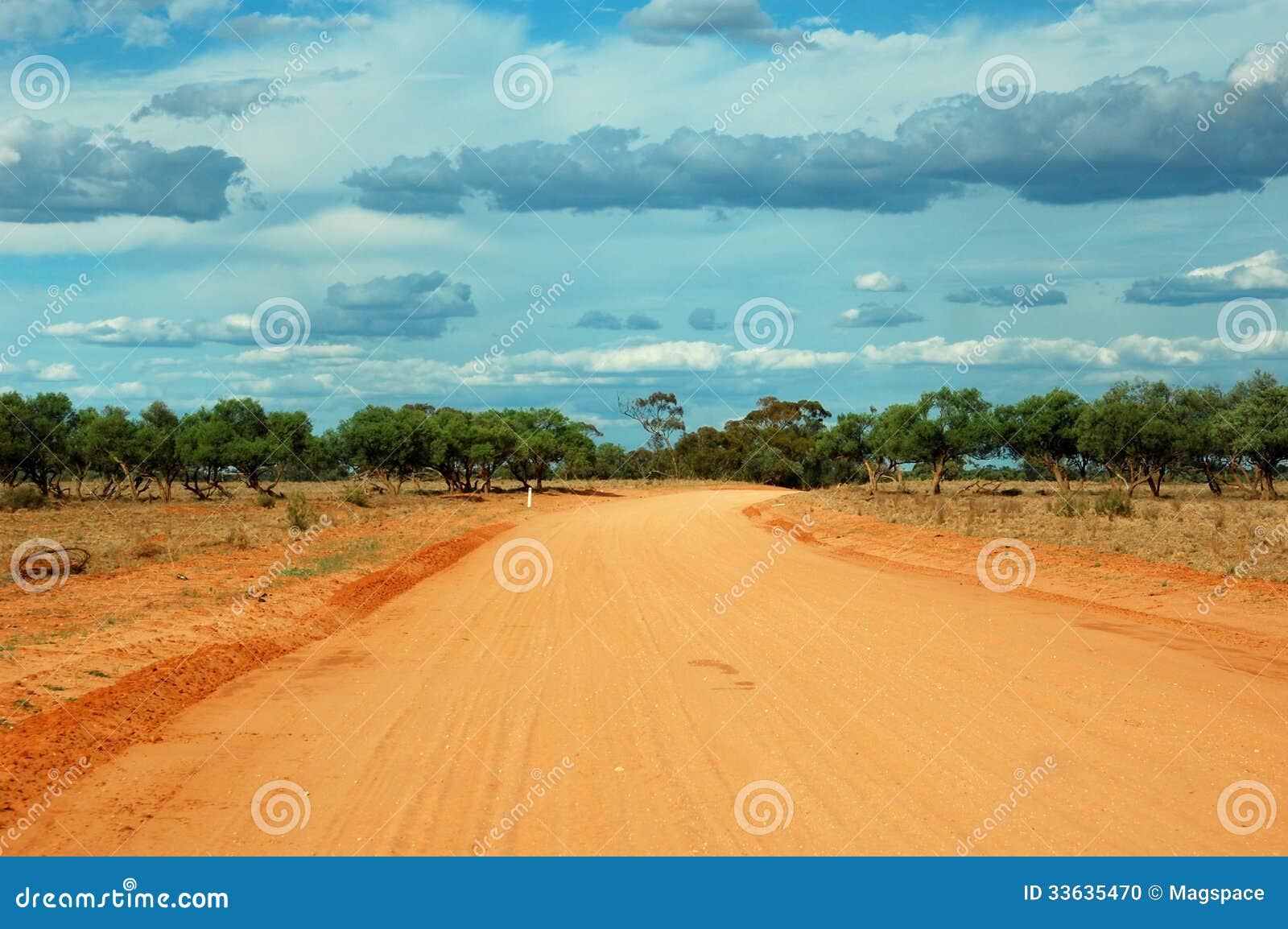 Lonely Desert Outback Road, Australia Stock Photo - Image of dramatic ...