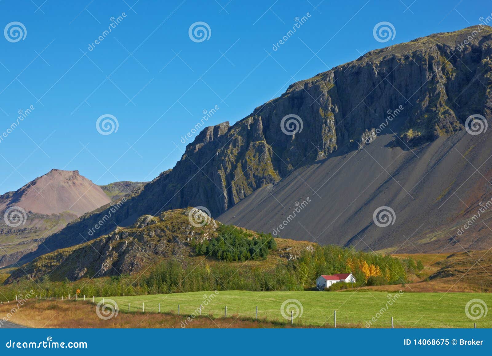 Lonely farm stock image. Image of extreme, iceland, carriageway - 14068675