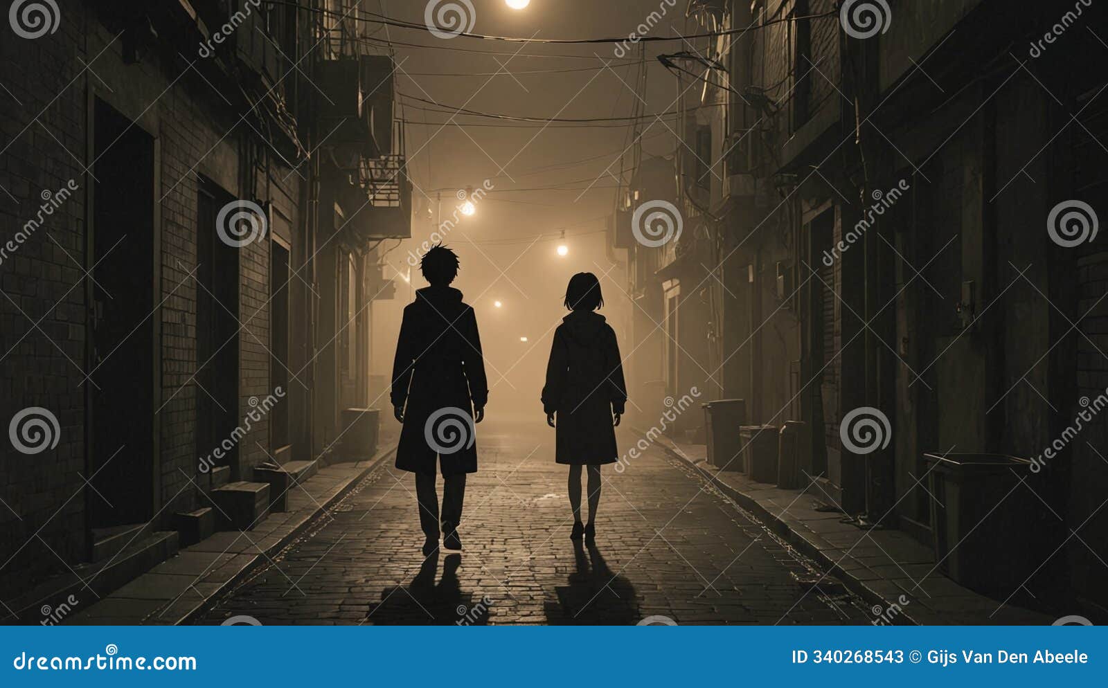 Misty Anime Mountains With Winding Trails And Ancient Shrines Stock ...