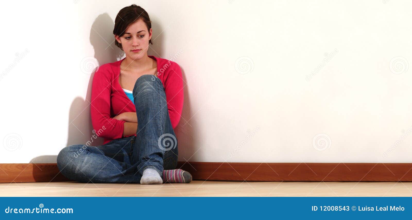 Lonely girl stock image. Image of problem, depressed - 12008543