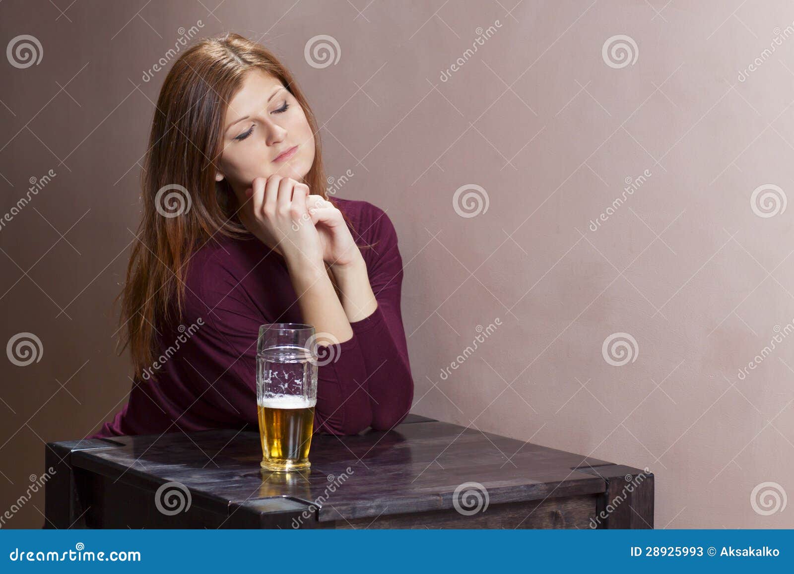 Lonely Girl Sitting at a Table Stock Image - Image of house, lady: 28925993
