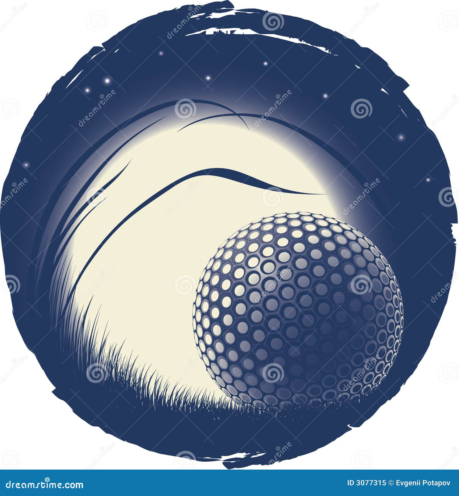 Moonlight Golf Stock Illustrations – 42 Moonlight Golf Stock ...