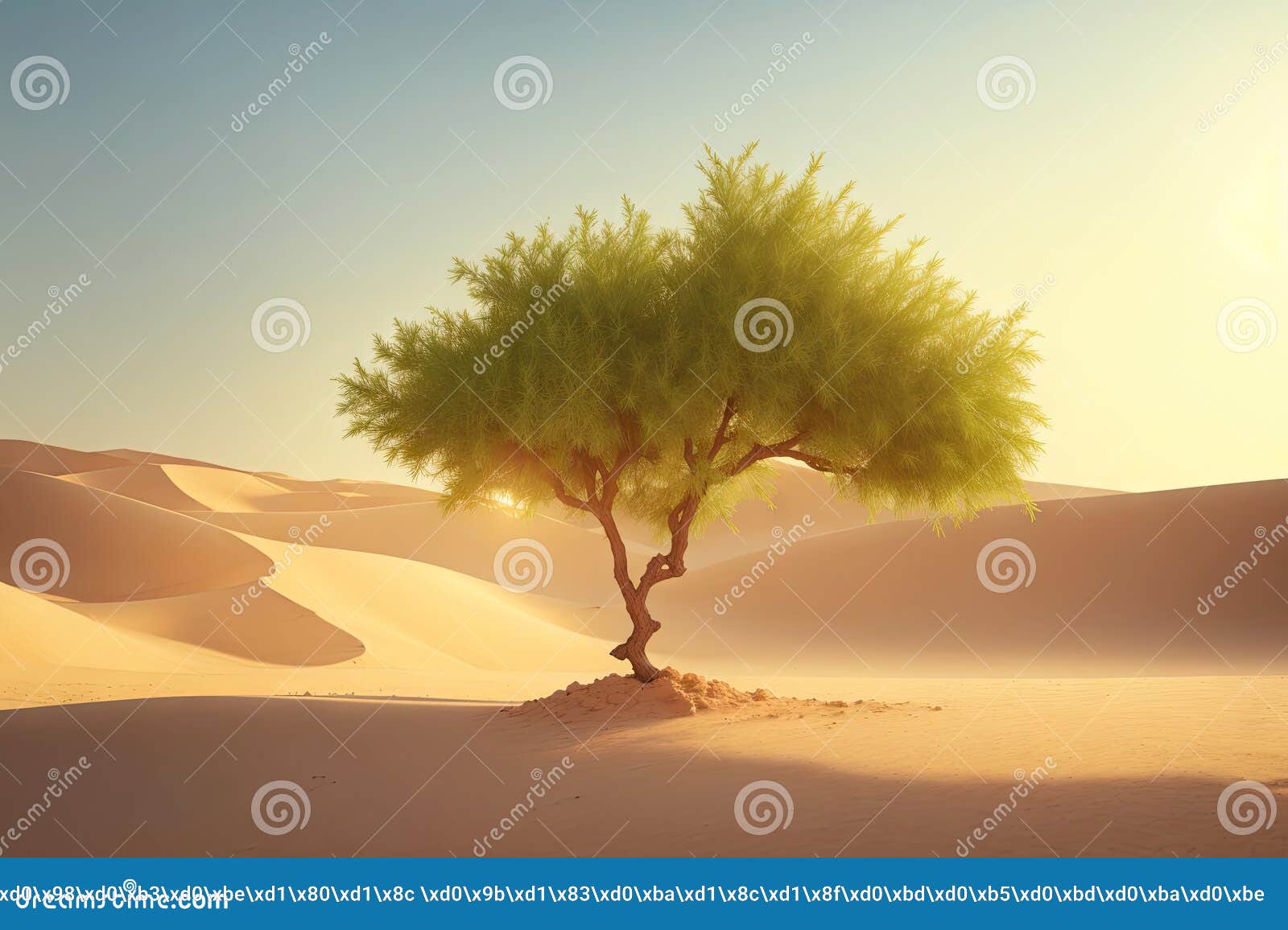 Lonely Green Tree In The Deserted Place. Erosion And Soil Degradation ... Lonely Green Tree In The Deserted Place. Erosion And Soil Degradation ...
