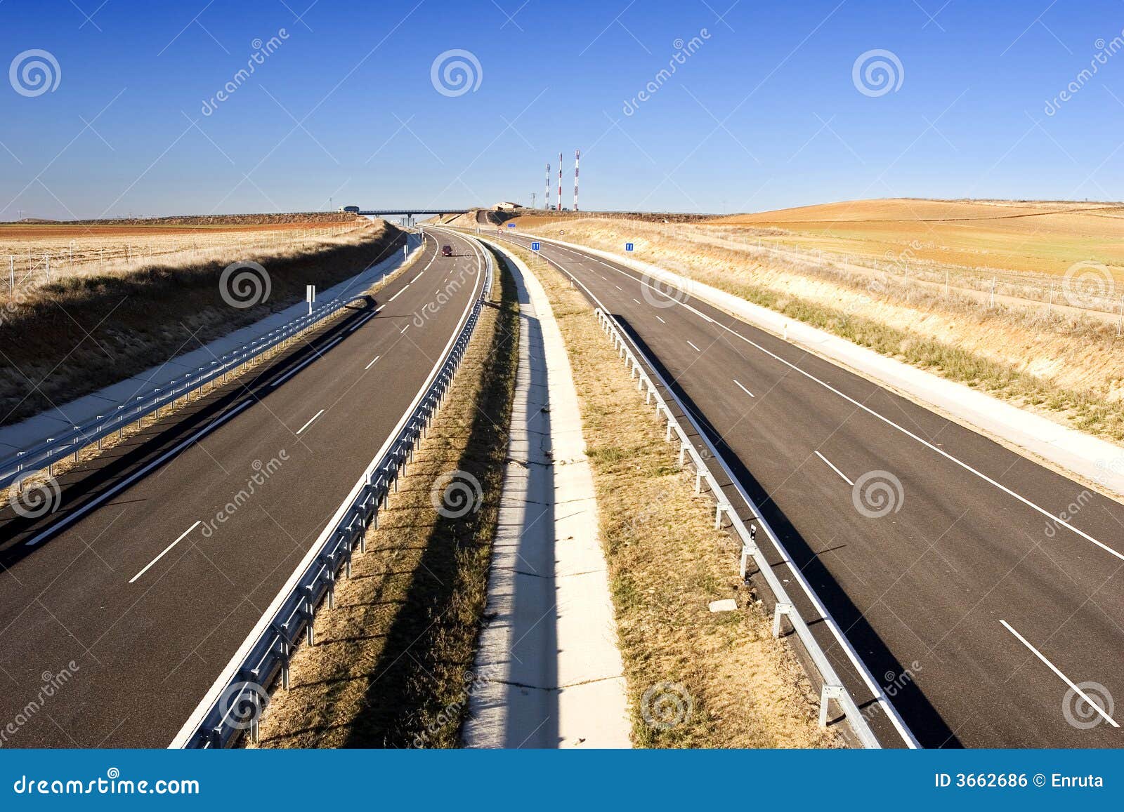 Lonely highway stock photo. Image of long, motorcycle - 3662686