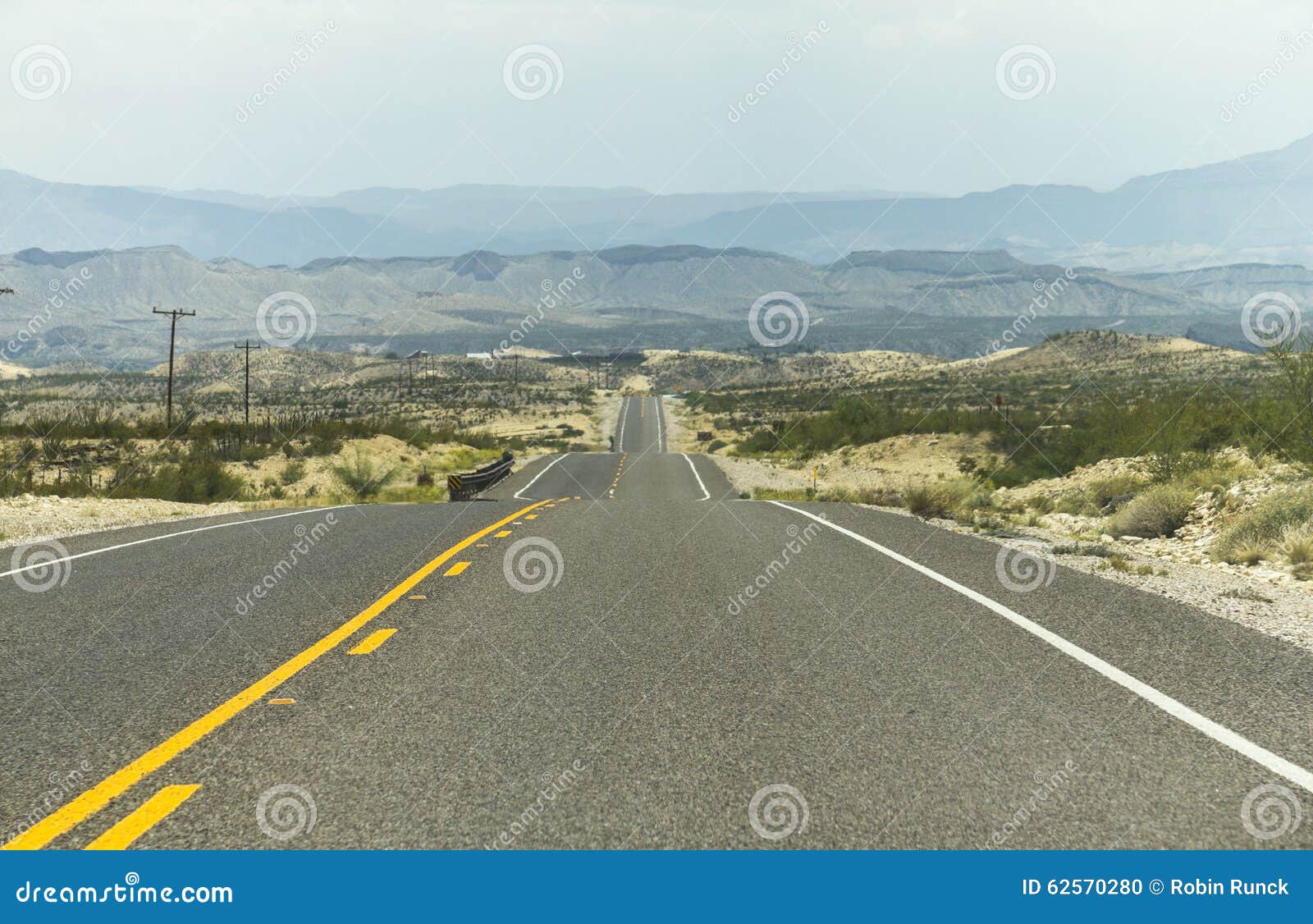 On a Lonely Highway in Texas Stock Photo - Image of adventure, scenery ...