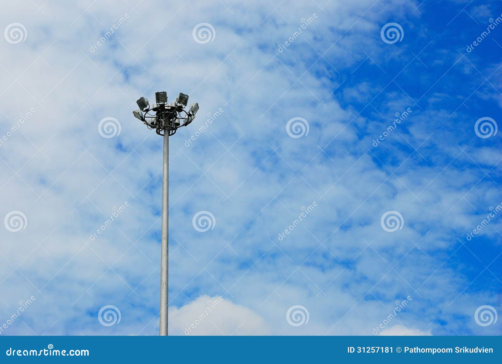 Lonely light ploe stock image. Image of steel, high, industry - 31257181