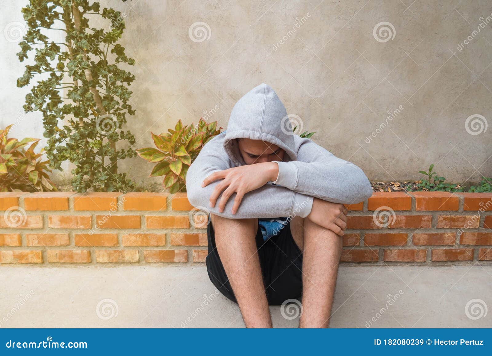 Lonely Man with Depression Problems Stock Image - Image of ...