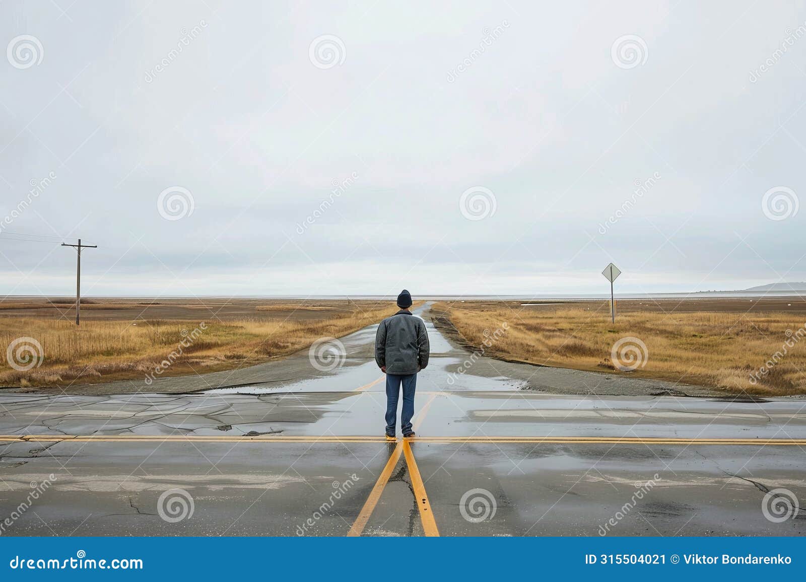 Choice Crossroad Sign With Man Stock Photography | CartoonDealer.com ...