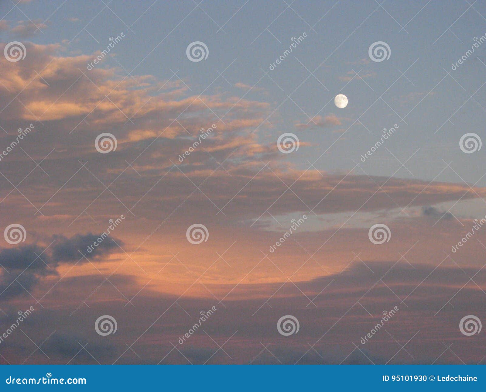 Lonely moon stock photo. Image of full, cloudy, moon - 95101930