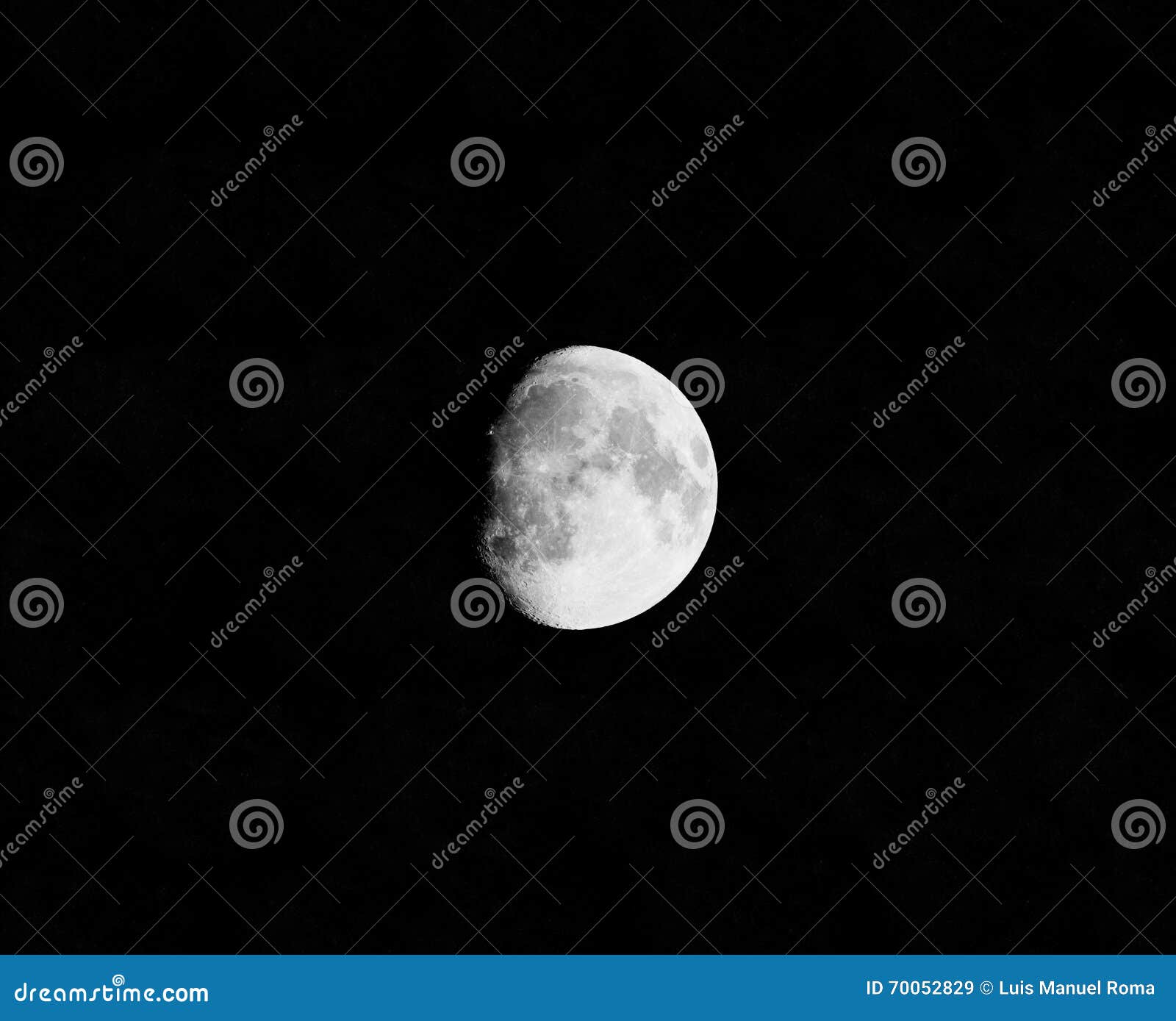 Lonely Moon in a Dark Night Stock Image - Image of passion, good: 70052829