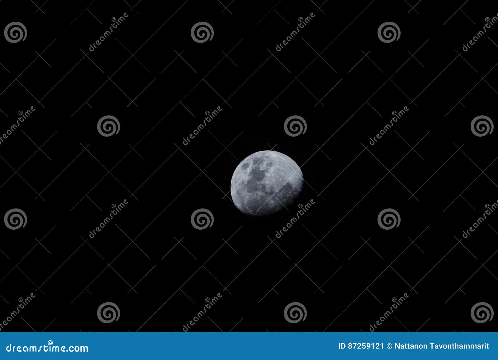 Lonely moon. stock image. Image of planet, moonlight - 87259121