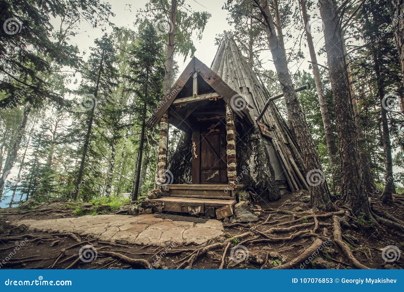 Lonely old hut stock image. Image of beautiful, national - 107076853
