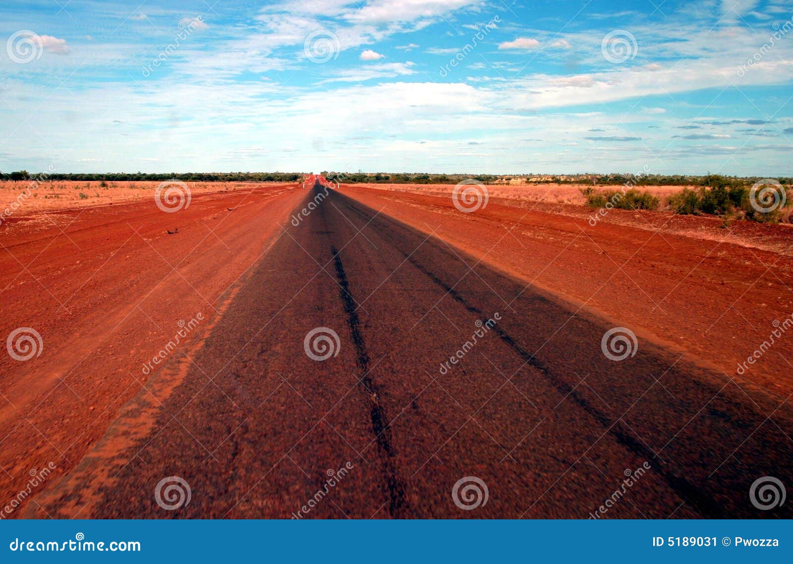 Lonely Outback Road stock image. Image of heat, sand, centre - 5189031
