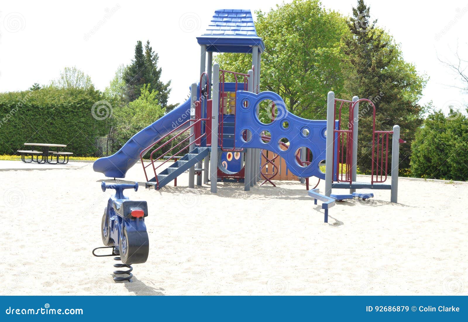 Lonely Playground - Kids Need To Get More Active Stock Image - Image of ...
