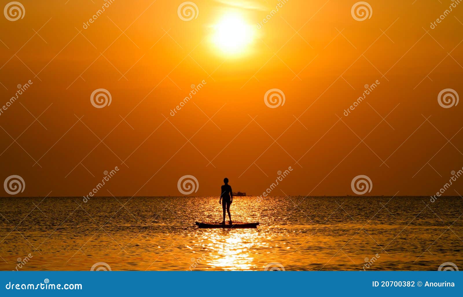 Lonely on the raft stock photo. Image of dawn, raft, overcast - 20700382