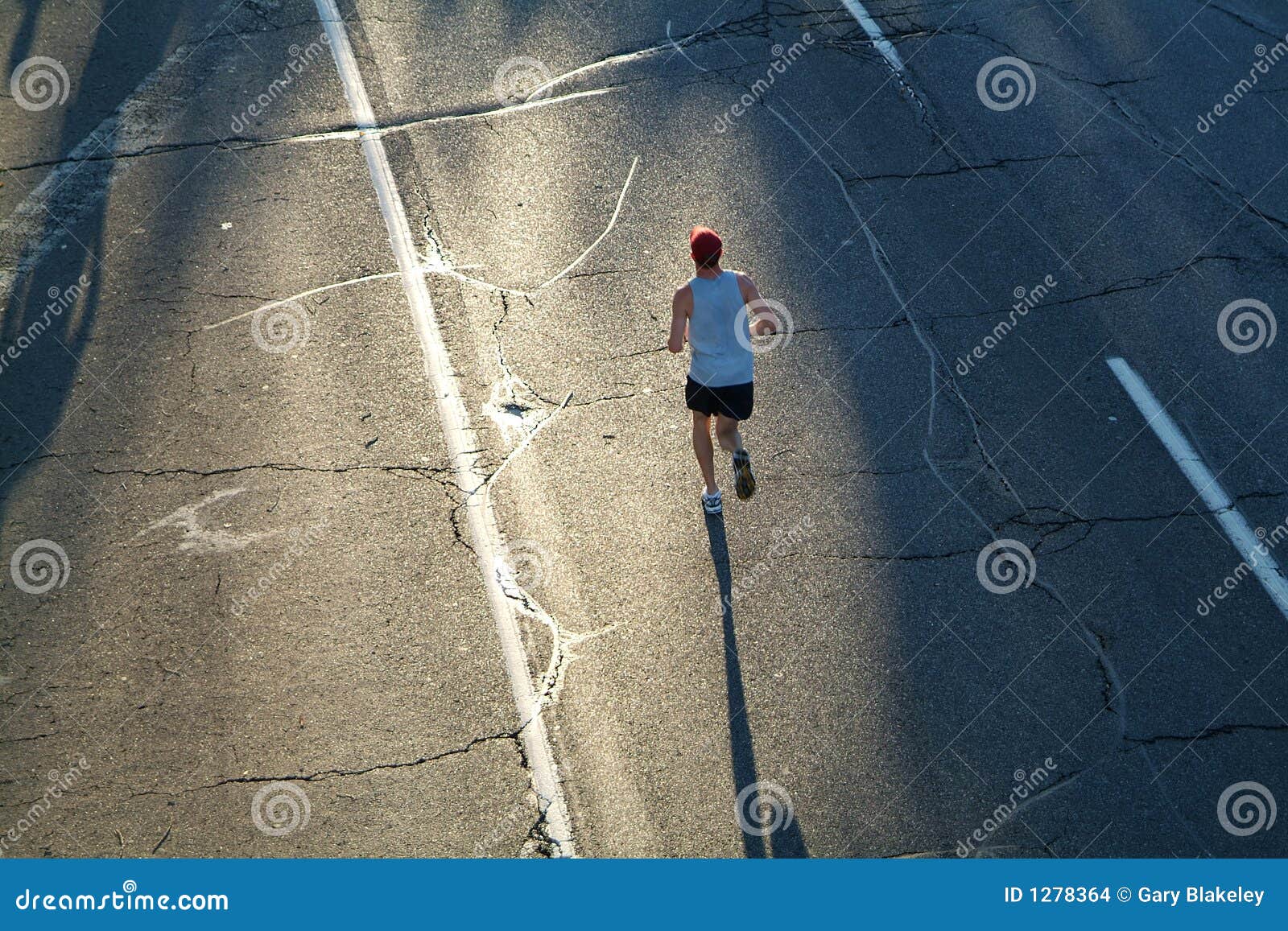 Lonely Runner stock photo. Image of caucasian, fitness - 1278364