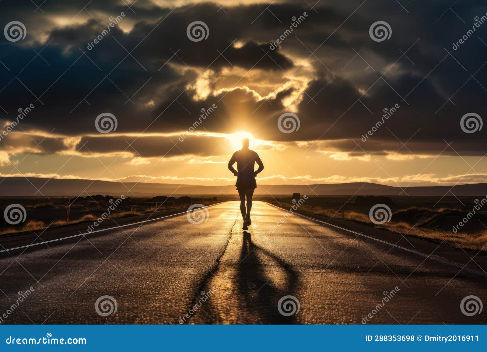 Marathon Preparation Workout. Stock Photo - Image of competing, orange ...