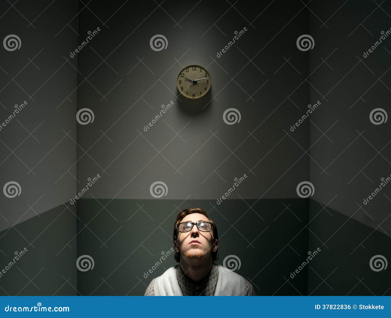 Lonely sad nerd guy stock photo. Image of geek, depression - 37822836