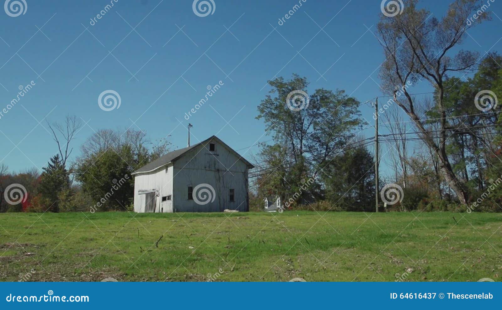 Lonely Shed in the Middle of a Field Stock Video - Video of green, town ...