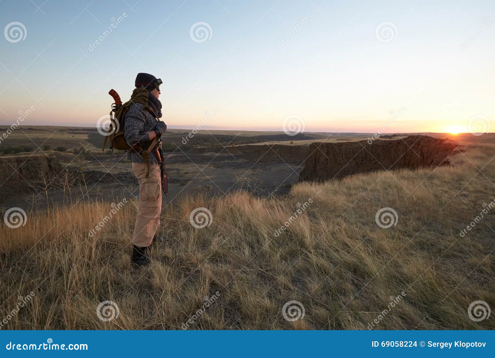 The lonely soldier. stock photo. Image of courage, army - 69058224