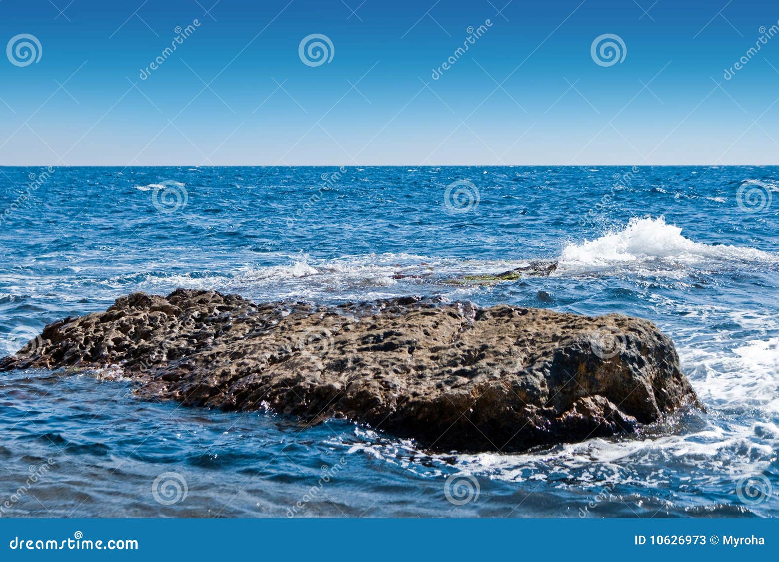 Lonely stone stock image. Image of horizontal, colorful - 10626973