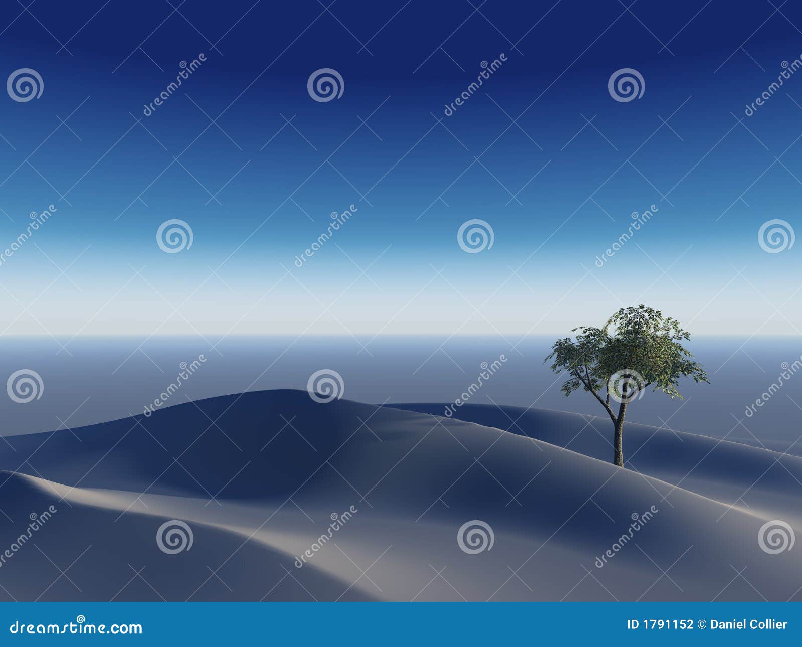 Lonely Tree on Deseret stock illustration. Illustration of shadow - 1791152