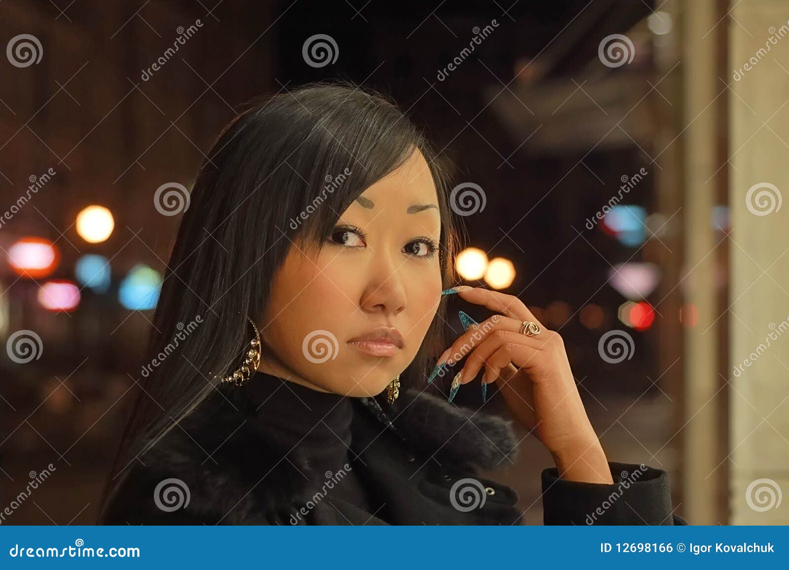 Lonely woman stock photo. Image of elegance, female, finger - 12698166