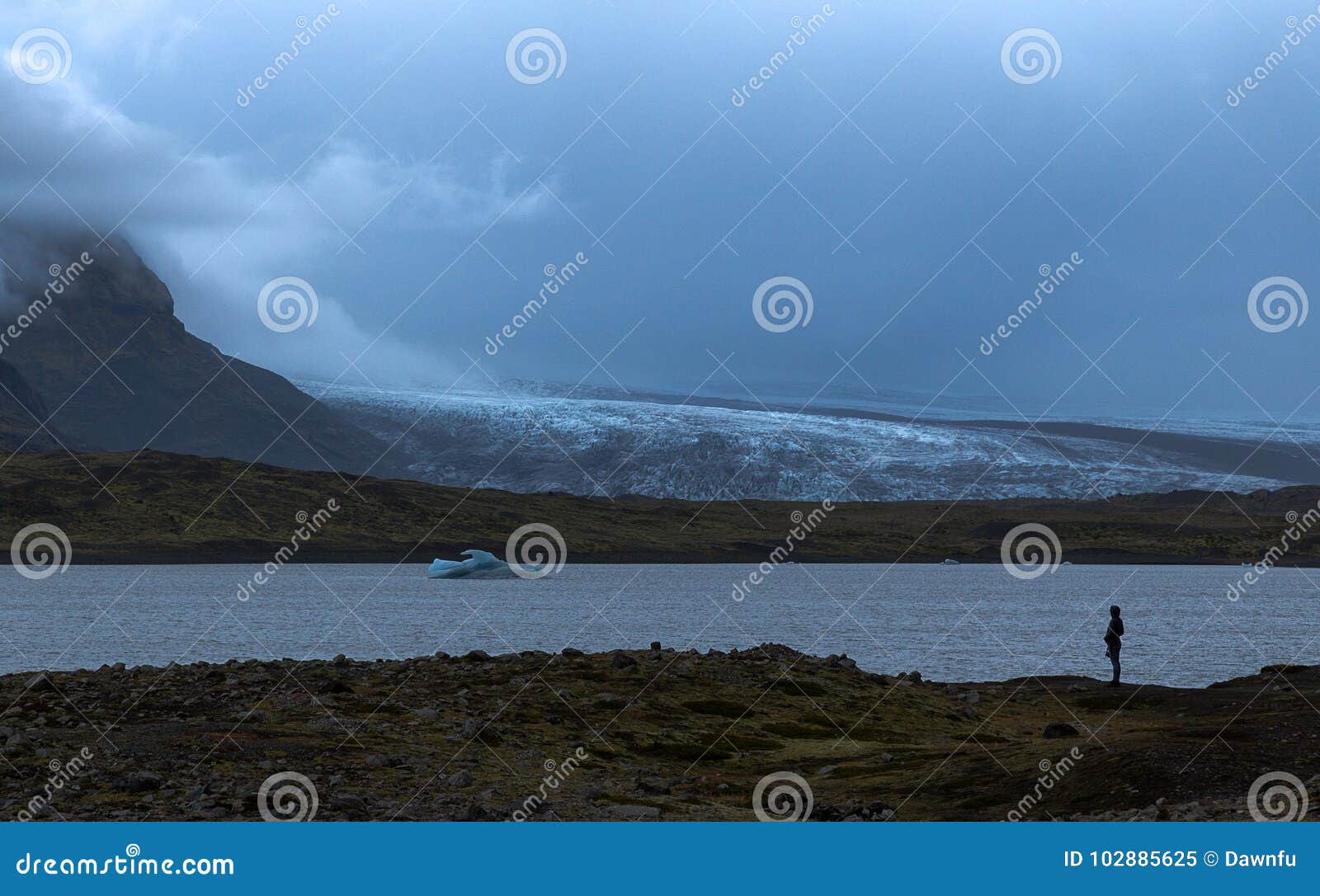 Loner. stock image. Image of loner, land, person, coast - 102885625