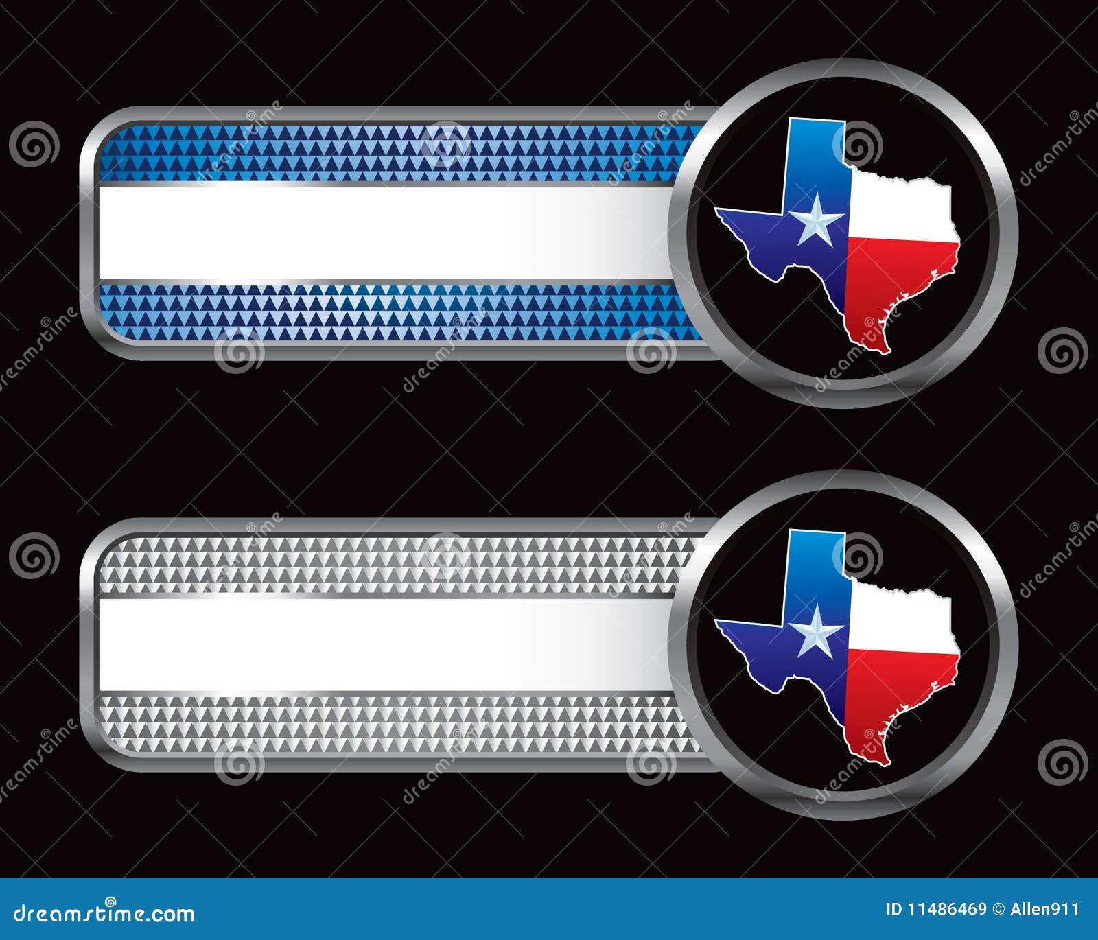 Lonestar State Icon on Striped Banners Stock Vector - Illustration of ...