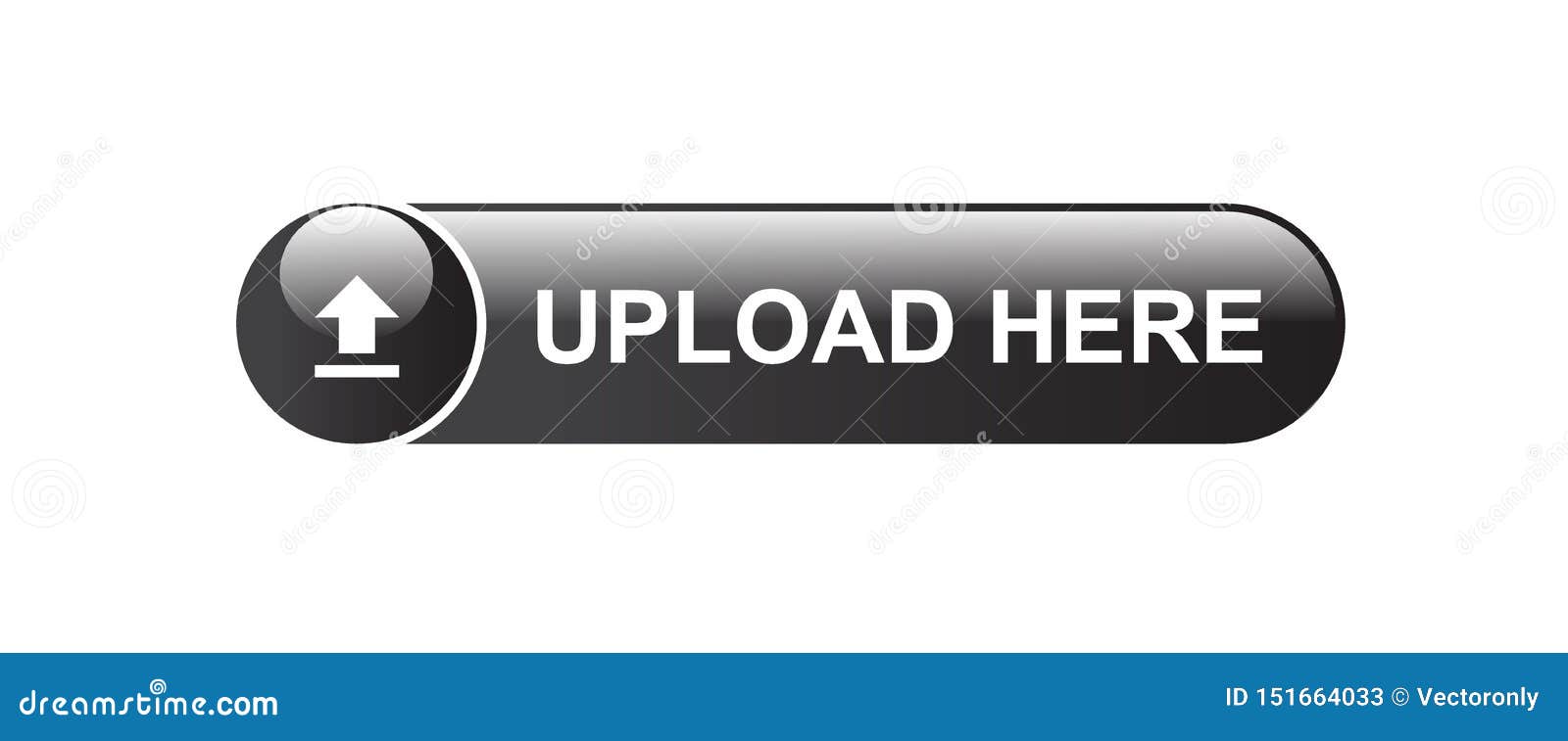 Upload button stock illustration. Illustration of data - 151664033