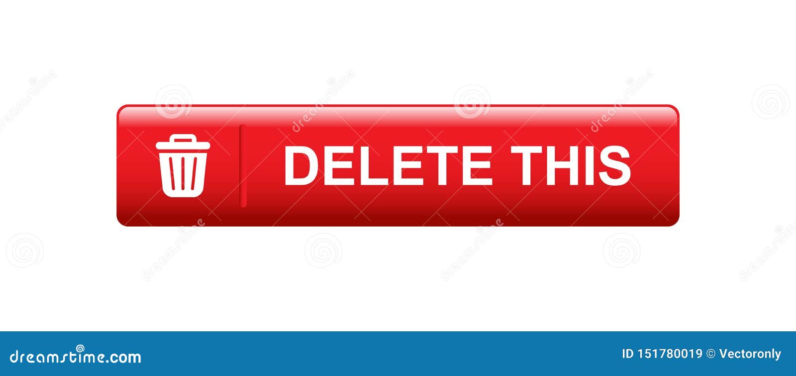 Delete Button Trash Bin Icon Stock Illustration - Illustration of ...