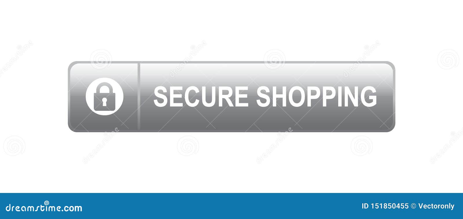 Secure shopping stock illustration. Illustration of ecommerce - 151850455