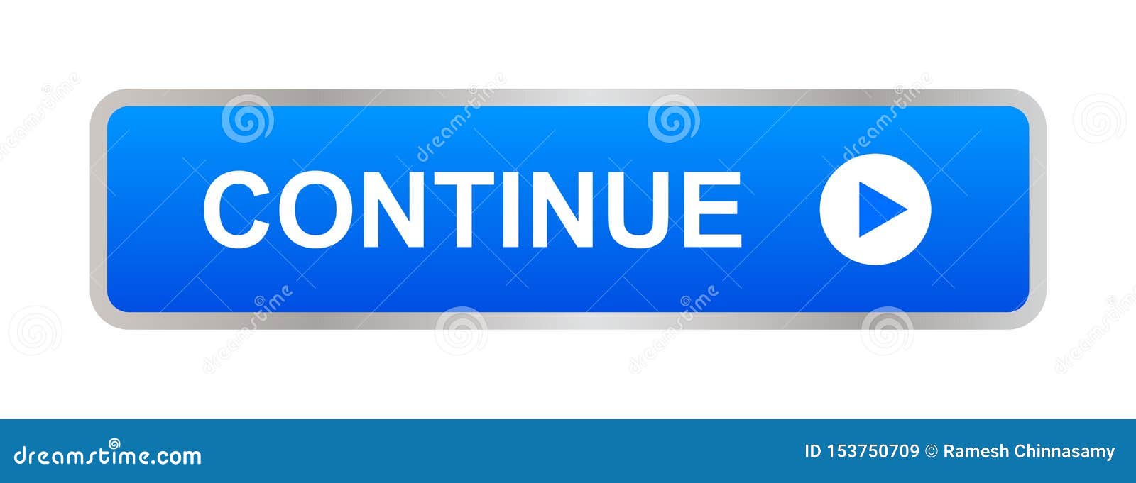 Continue button stock vector. Illustration of blog, install - 153750709
