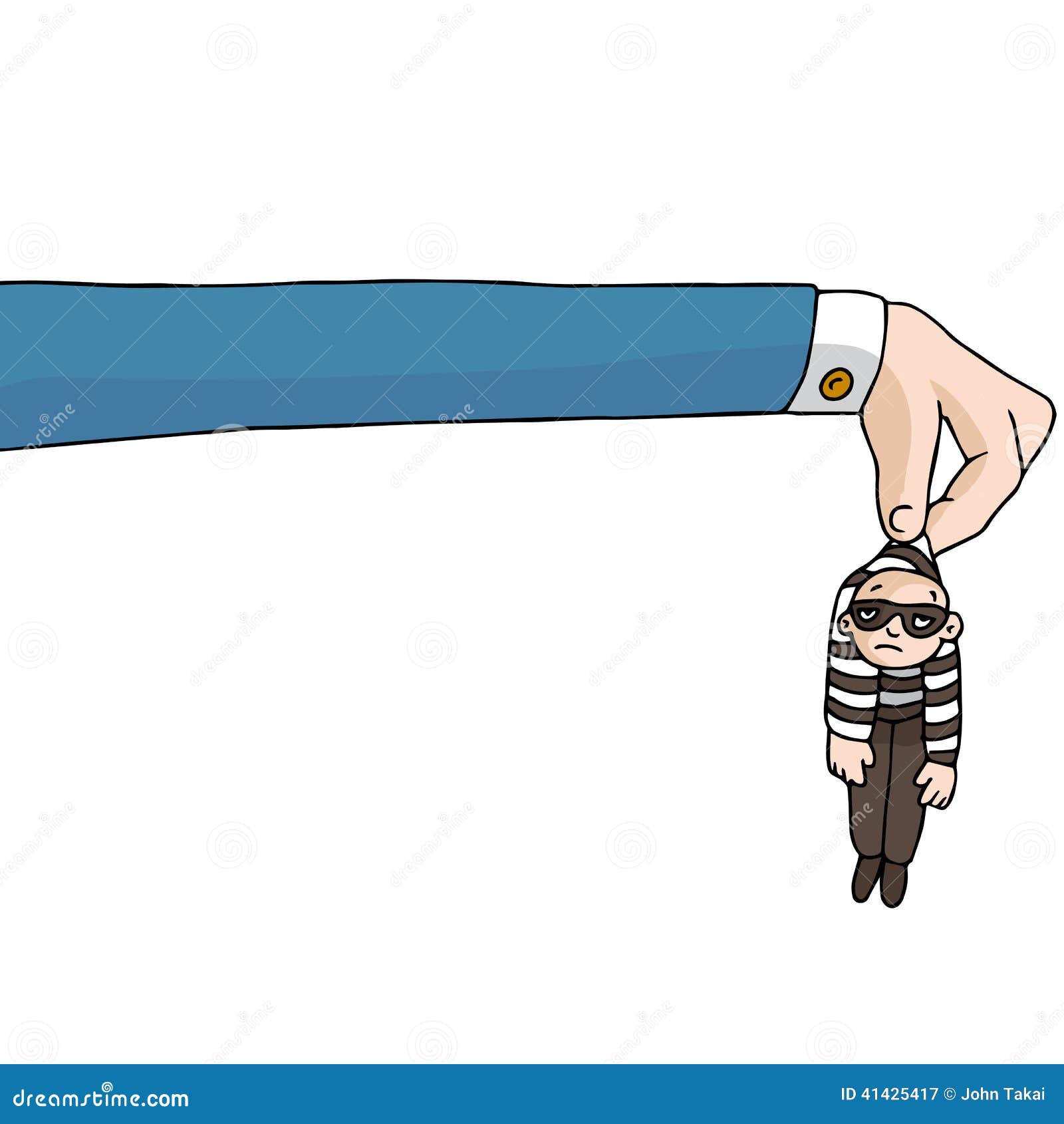 Long Arm of the Law stock vector. Illustration of cartoon - 41425417