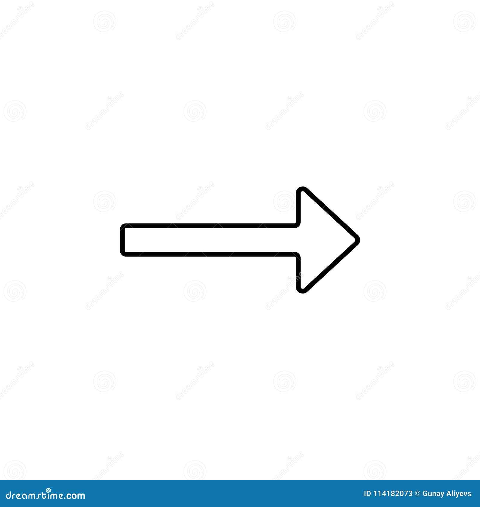Long Arrow Icon. Element of Simple Icon for Websites, Web Design ...