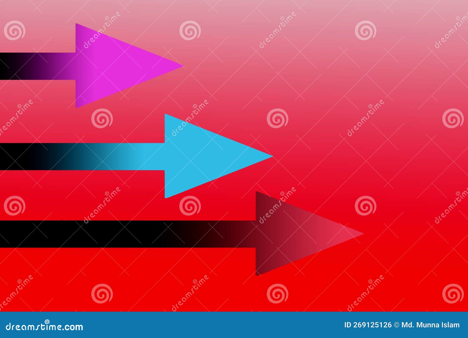 Long Arrows Pointing on Red Background. Arrow Design Elements, Simple ...