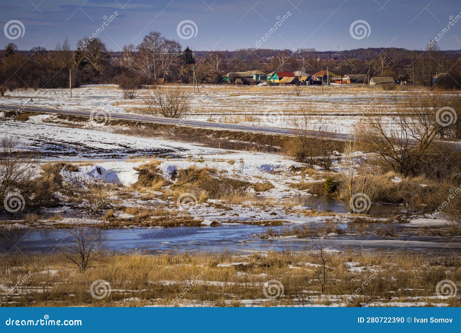 The Long-awaited Spring in the Countryside Stock Photo - Image of ...