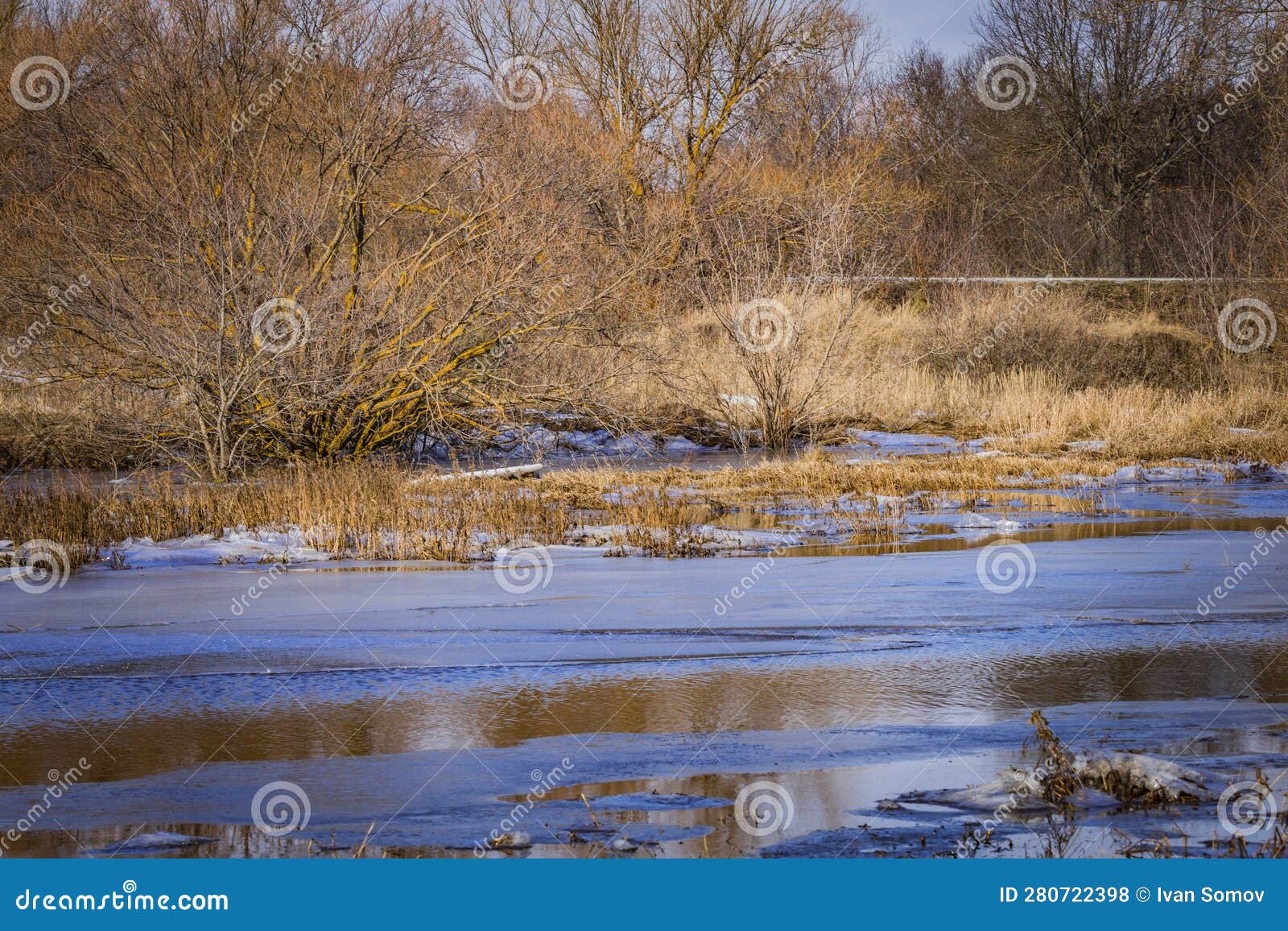 The Long-awaited Spring in the Countryside Stock Photo - Image of cold ...