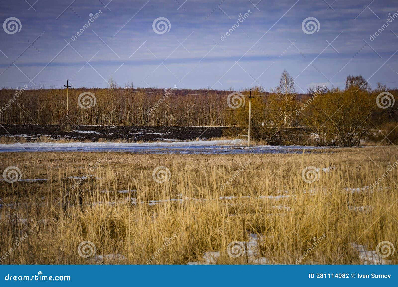 The Long-awaited Spring in the Countryside Stock Photo - Image of ...